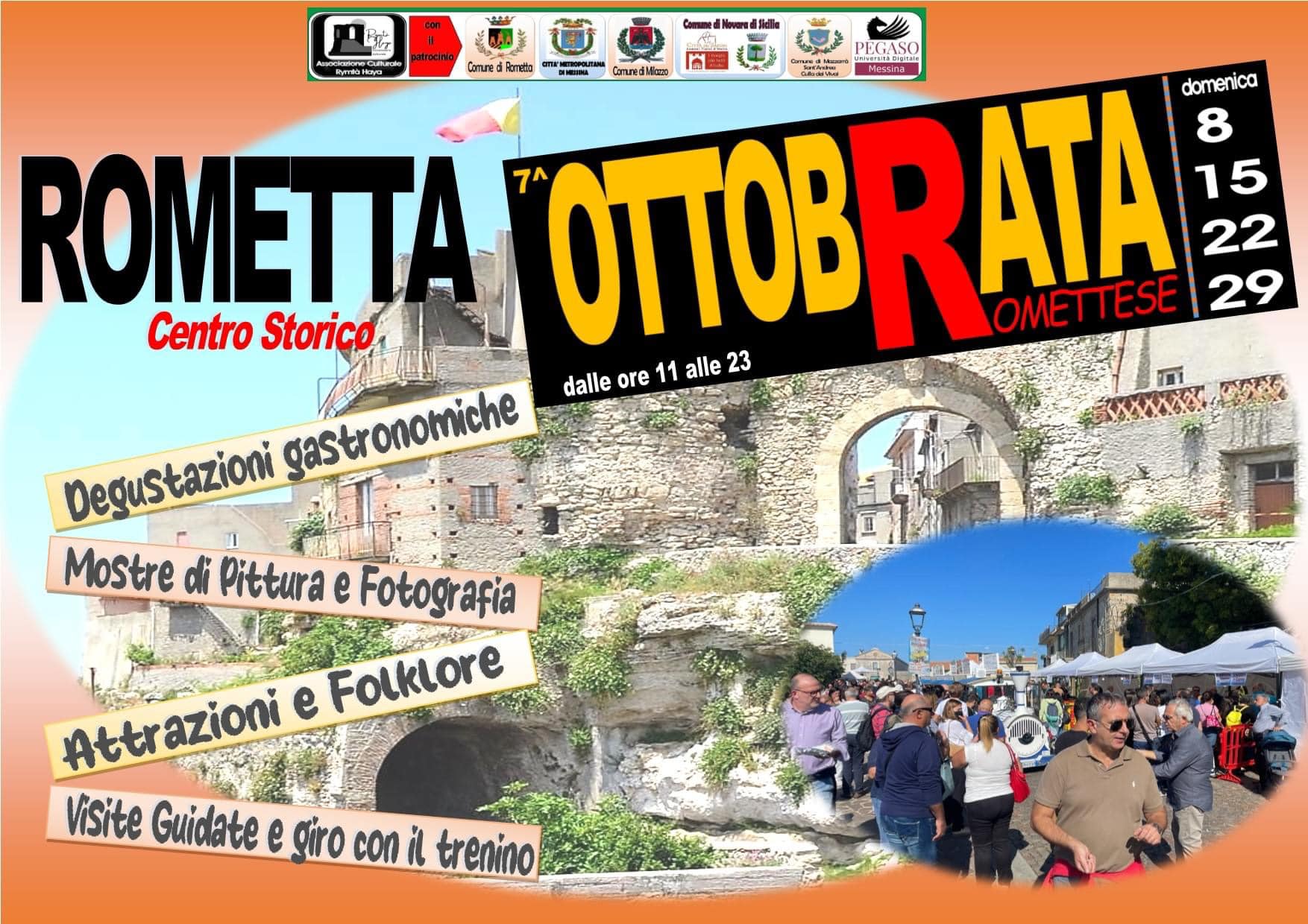 "Ottobrata Romettese", al via domenica 8 il festival a Rometta