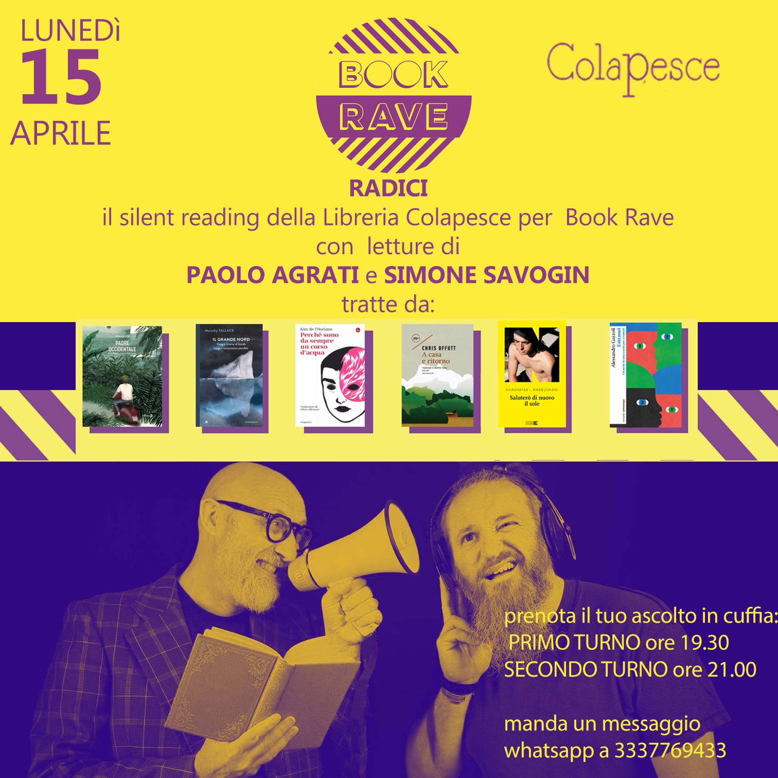 Book Rave Radici: il 15 aprile il silent reading alla libreria Colapesce