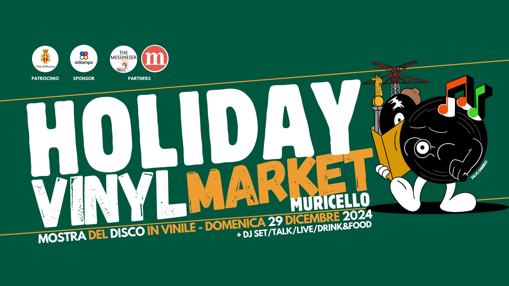 “Holiday Vinyl Market”: lo spin off natalizio del Messina Vinyl Fest