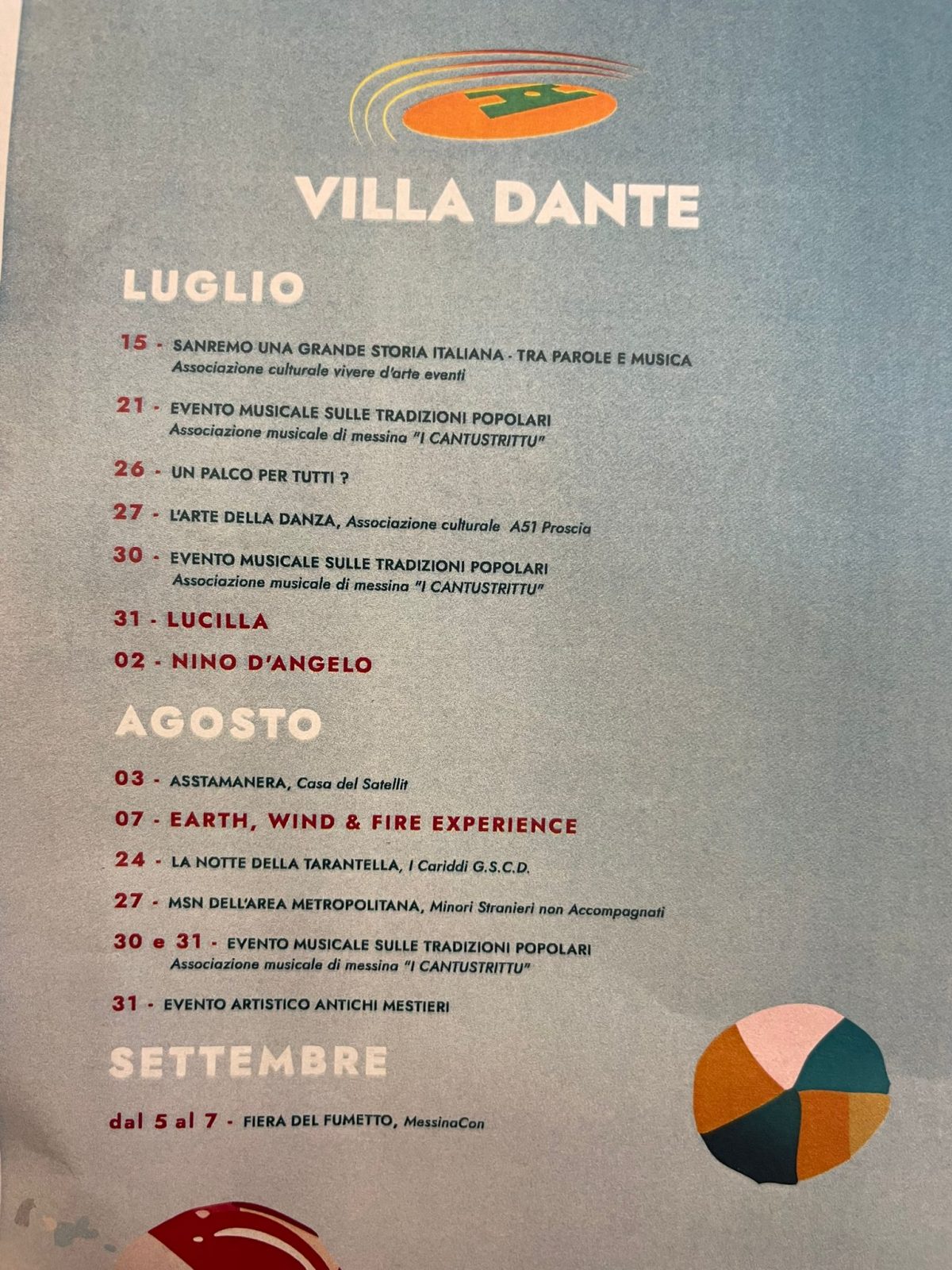 Estate a Messina: gli eventi e i concerti in programma